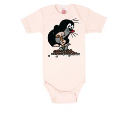 Body logoshirt, Jungen, Gr. 98/104, EURO-Gr&ouml;&szlig;en, pink (rosa), 100% Baumwolle, bedruckt, normal, Rundhals, Bodys Body, mit Der kleine Maulwurf-Aufdruck