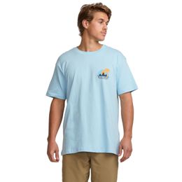 T-Shirt Billabong "Sun Down Adventure Division", Herren, Gr. L, blau, 100% Baumwolle, Shirts