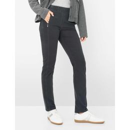 Chinohose RAPHAELA BY Brax "Style LAVINA JOY", Damen, Gr. 36, Normalgrößen, dunkelgrau, Web, 46% Baumwolle, 39% Lyocell, 12% Elastomultiester, 3% Elasthan, Hosen