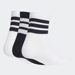 Funktionssocken adidas Performance "LK RIB 3PP SO", Kinder, Gr. 34-36, weiß, weiß, schwarz, Obermaterial: 59% Baumwolle, 37% Polyester, 4% Elasthan, Socken