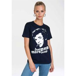 T-Shirt logoshirt "Columbo - Just One More Thing", Damen, Gr. XS, blau (dunkelblau), 100% Baumwolle, bedruckt, normal, Rundhals, Shirts T-Shirt, mit coolem Frontprint