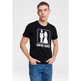T-Shirt logoshirt "GAME OVER", Jungen, Gr. XXL, schwarz, 100% Baumwolle, bedruckt, normal, Rundhals, Shirts T-Shirt, mit lustigem Print