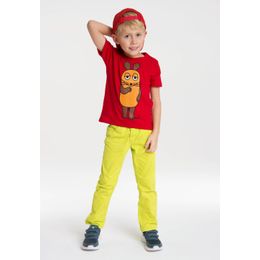 T-Shirt logoshirt "Die Maus", Mädchen, Gr. 140/152, rot, 100% Baumwolle, bedruckt, normal, Rundhals, Shirts, mit lizenziertem Originaldesign