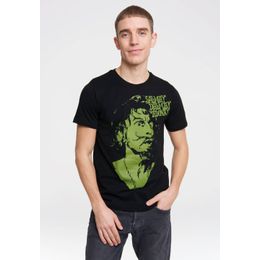 T-Shirt logoshirt "Catweazle - Salmay Dalmay Adonay", Herren, Gr. L, schwarz, 100% Baumwolle, bedruckt, normal, Rundhals, Shirts T-Shirt, mit Catweazle-Print