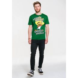 T-Shirt logoshirt "Speedy Gonzales - Arriba", Damen, Gr. 3XL, gr&uuml;n, 100% Baumwolle, bedruckt, normal, Rundhals, Shirts T-Shirt, mit Speedy Gonzales - Print