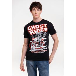 T-Shirt logoshirt "Marvel Comics - Ghost Rider", Damen, Gr. M, schwarz, 100% Baumwolle, bedruckt, normal, Rundhals, Shirts T-Shirt, mit lizenziertem Print