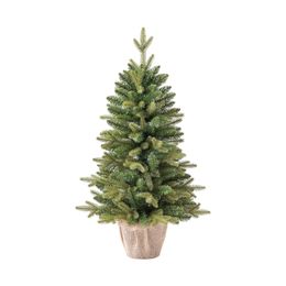 Tchibo - K&uuml;nstlicher Mini-Weihnachtsbaum im Topf &raquo;Aspen M&laquo; - 77x27x23cm - Polyvinylchlorid / Polyethylen / Metall