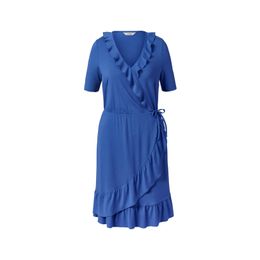 Tchibo - Jerseykleid in Wickeloptik - Damen - Gr. 44 - blau