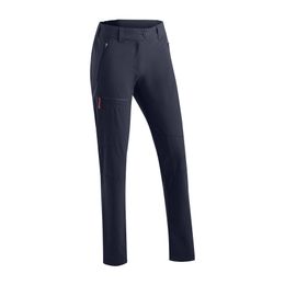 Outdoorhose Maier Sports "Lulaka Loop", Damen, Gr. 84, Langgrößen, blau (dunkelblau), 55% Polyester, 45% Polyester (recycelt), Hosen, Damen Wanderhose, atmungsaktive Funktionshose, Regular Fit