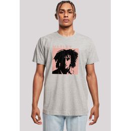 T-Shirt F4NT4STIC "Bob Marley Reggae Music by Rock Off", Herren, Gr. 4XL, grau (erdgrau), Obermaterial: 100% Baumwolle, regular fit, Rundhals, ohne Bündchen, Shirts, Premium Qualität, Musik