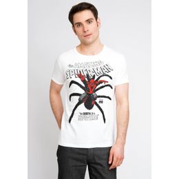 T-Shirt logoshirt "Marvel Comics", Jungen, Gr. XS, wei&szlig; (altwei&szlig;), 100% Baumwolle, bedruckt, normal, Rundhals, Shirts T-Shirt, mit lizenziertem Originaldesign