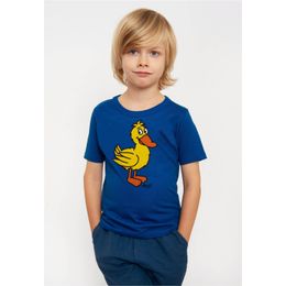 T-Shirt logoshirt "Die Sendung mit der Maus", M&auml;dchen, Gr. 164, blau, 100% Baumwolle, unifarben, normal, Rundhals, Shirts T-Shirt, mit coolem Print