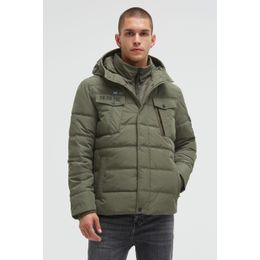 Winterjacke CAMP DAVID, Herren, Gr. XXL, khaki, Web, Material: 100% Polyester, Futter: 100% Polyester, F&uuml;llung: 100% Polyester, bedruckt, bestickt, regular fit normal, eingesetzt Rippb&uuml;ndchen, Jacken Winterjacke, mit wasserabweisender Funktion