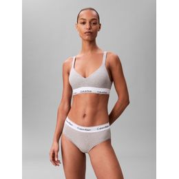 Damen Bralette "LIFT BRALETTE", Calvin Klein Underwear, Gr. Sgrau heather, Jersey, Obermaterial: 53% Baumwolle, 35% Modal, 12% Elasthan, meliert,