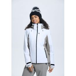 Skijacke Icepeak "Icepeak Jacke Faenza", Damen, Gr. 36, weiß, 100% Polyester, Jacken