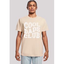 T-Shirt F4NT4STIC "Cool Dads Club Vintage Vatertags Design für Väter", Herren, Gr. L, beige (sand), Obermaterial: 100% Baumwolle, regular fit, Rundhals, ohne Bündchen, Shirts, Premium Qualität