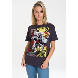 T-Shirt logoshirt "Superman", Damen, Gr. S, bunt (mehrfarbig), 100% Baumwolle, bedruckt, normal, Rundhals, Shirts T-Shirt, mit lizenziertem Originaldesign