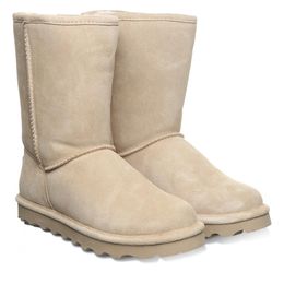 Bearpaw Damen Winterboots "ELLE SHORT", Gr. 37hellbeige, Nubukleder, Schuhe, Winterstiefel, Snowboots mit hohem Schaft