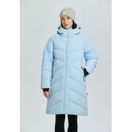Rukka Damen Outdoorjacke "Rukka Mantel Viinikkala"eisblau, Gr. 46, 100% Polyester, Jacken
