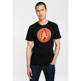 T-Shirt logoshirt "Star Trek - Starfleet Academy", Damen, Gr. S, schwarz, 100% Baumwolle, bedruckt, normal, Rundhals, Shirts T-Shirt, mit l&auml;ssigem Star Trek-Print