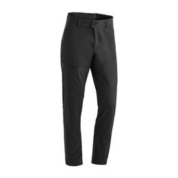 Outdoorhose Maier Sports "Nil Loop", Herren, Gr. 23, Kurzgr&ouml;&szlig;en, schwarz, 55% Polyester, 45% Polyester (recycelt), Hosen Outdoorhose, Herren Wanderhose, atmungsaktive Funktionshose, Regular Fit