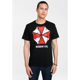 T-Shirt logoshirt "Resident Evil - Umbrella", Herren, Gr. M, schwarz, 100% Baumwolle, bedruckt, normal, Rundhals, Shirts T-Shirt, mit Umbrella-Symbol