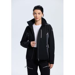 Skijacke Icepeak "Icepeak Jacke Faenza", Damen, Gr. 44, schwarz, 100% Polyester, Jacken Skijacke