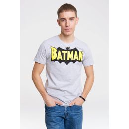 T-Shirt logoshirt "BATMAN - WINGS", Damen, Gr. XL, grau, 100% Baumwolle, bedruckt, normal, Rundhals, Shirts T-Shirt, mit coolem Superhelden-Print