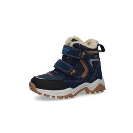 Winterboots Dockers by Gerli, M&auml;dchen, Gr. 27, navy, Nubuklederimitat, Textil, Schuhe Winterboots, Klettstiefel, Winterstiefel mit DOCK-Tex