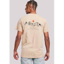 T-Shirt F4NT4STIC "Discover the world", Herren, Gr. L, beige (sand), Obermaterial: 100% Baumwolle, regular fit, Rundhals, ohne Bündchen, Shirts, Print