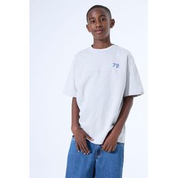 T-Shirt Garcia, Jungen, Gr. 128/134, weiß (chalk), Jersey, Obermaterial: 100% Baumwolle, bedruckt, regular fit taillenbedeckt, Rundhals, gerader Abschluss, Shirts, mit Print