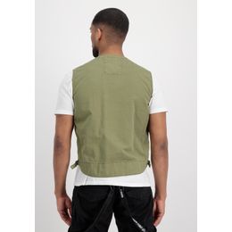 Funktionsweste Alpha Industries "Military Vest", Herren, Gr. L, gr&uuml;n (olive), Obermaterial: 100% Baumwolle, Westen Funktionsweste
