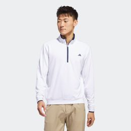 Sweatshirt adidas Performance "CORE LTWT 1/4 Z", Herren, Gr. L, weiß, Obermaterial: 100% Polyester, sportlich, Sweatshirts