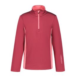 Fleecepullover Icepeak "Icepeak FLEMINTON JR", Mädchen, Gr. 140, wine, Fleece, Obermaterial: 92% Polyester, 8% Elasthan, Sweatshirts