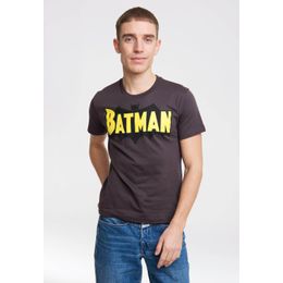 T-Shirt logoshirt "BATMAN - WINGS", Herren, Gr. L, braun, 100% Baumwolle, bedruckt, normal, Rundhals, Shirts, mit coolem Superhelden-Logo