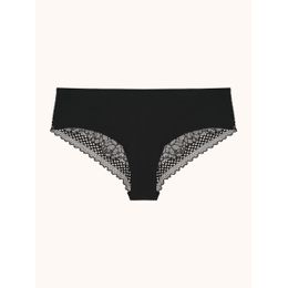 Panty Passionata "PILA", Damen, Gr. 38, schwarz, Spitze, Obermaterial: 83% Polyamid, 17% Elasthan, körpernah, Unterhosen, feminin, bequem, Mikrofaser, Spitze auf der Rückseite