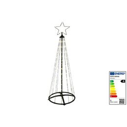 Expo-Börse LED Metall Baum 150 cm Weihnachtsbaum 154 LED inkl. Timer Fernbedienung