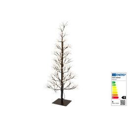 Expo-Börse LED Baum 100 cm auf Sockel 600 LED warmweiß Timer IP44 Innen und Außen