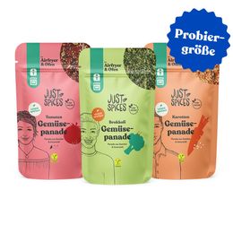 Just Spices Gemüsepanade Probierset - Gewürzmischungen | 100% natürliche Zutaten | Gewürzsets | Geschenkideen