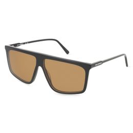 K by KARL LAGERFELD Karl Lagerfeld KL6210S | Herren-Sonnenbrille | Fassung: Vollrand, Pilot, Acetat, Schwarz | Glasfarbe: Braun