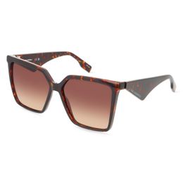 K by KARL LAGERFELD Karl Lagerfeld KL6207S | Damen-Sonnenbrille | Fassung: Vollrand, Eckig, Kunststoff, Havanna Dunkel | Glasfarbe: Braun Verlaufend
