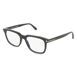 Tom Ford FT6080-B Brille Herren | Fassung: Vollrand, Quadratisch, Schwarz Gl&auml;nzend