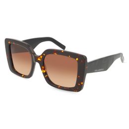 K by KARL LAGERFELD Karl Lagerfeld KL6203S | Damen-Sonnenbrille | Fassung: Vollrand, Eckig, Acetat, Havanna Dunkel | Glasfarbe: Braun Verlaufend