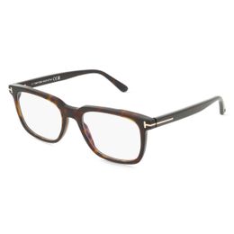 Tom Ford FT6080-B Brille Herren | Fassung: Vollrand, Quadratisch, Havanna Dunkel