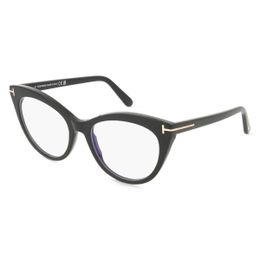 Tom Ford FT6091-B Brille Damen | Fassung: Vollrand, Cat Eye, Schwarz Glänzend