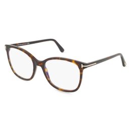 Tom Ford FT6089-B Brille Damen | Fassung: Vollrand, Quadratisch, Havanna Dunkel