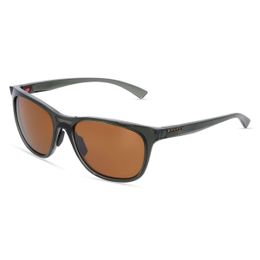 Oakley OO9473 LEADLINE | Damen-Sonnenbrille | Fassung: Vollrand, Quadratisch, Kunststoff, Olive Transparent | Glasfarbe: Braun