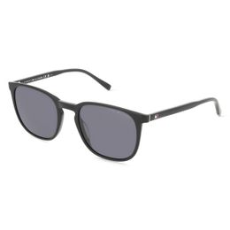 Tommy Hilfiger TH 2266/S | Herren-Sonnenbrille | Fassung: Vollrand, Quadratisch, Acetat, Schwarz | Glasfarbe: Grau