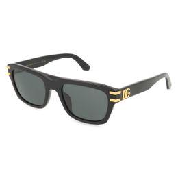 Dolce & Gabbana Dolce&Gabbana DG4496 | Herren-Sonnenbrille | Fassung: Vollrand, Eckig, Acetat, Schwarz | Glasfarbe: Grau