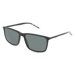 Hugo HG 1374/S | Herren-Sonnenbrille | Fassung: Vollrand, Eckig, Acetat, Schwarz | Glasfarbe: Grau